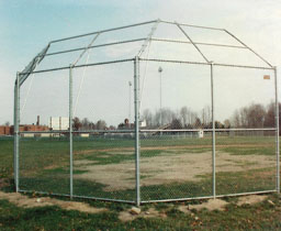Aluminized & Vinyl Coated Baseball Backstop Fencing, Dugout Enclosures ...
